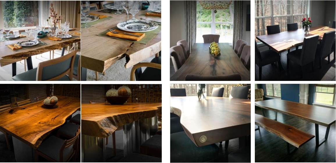 live edge table | live edge wood | wood slabs
