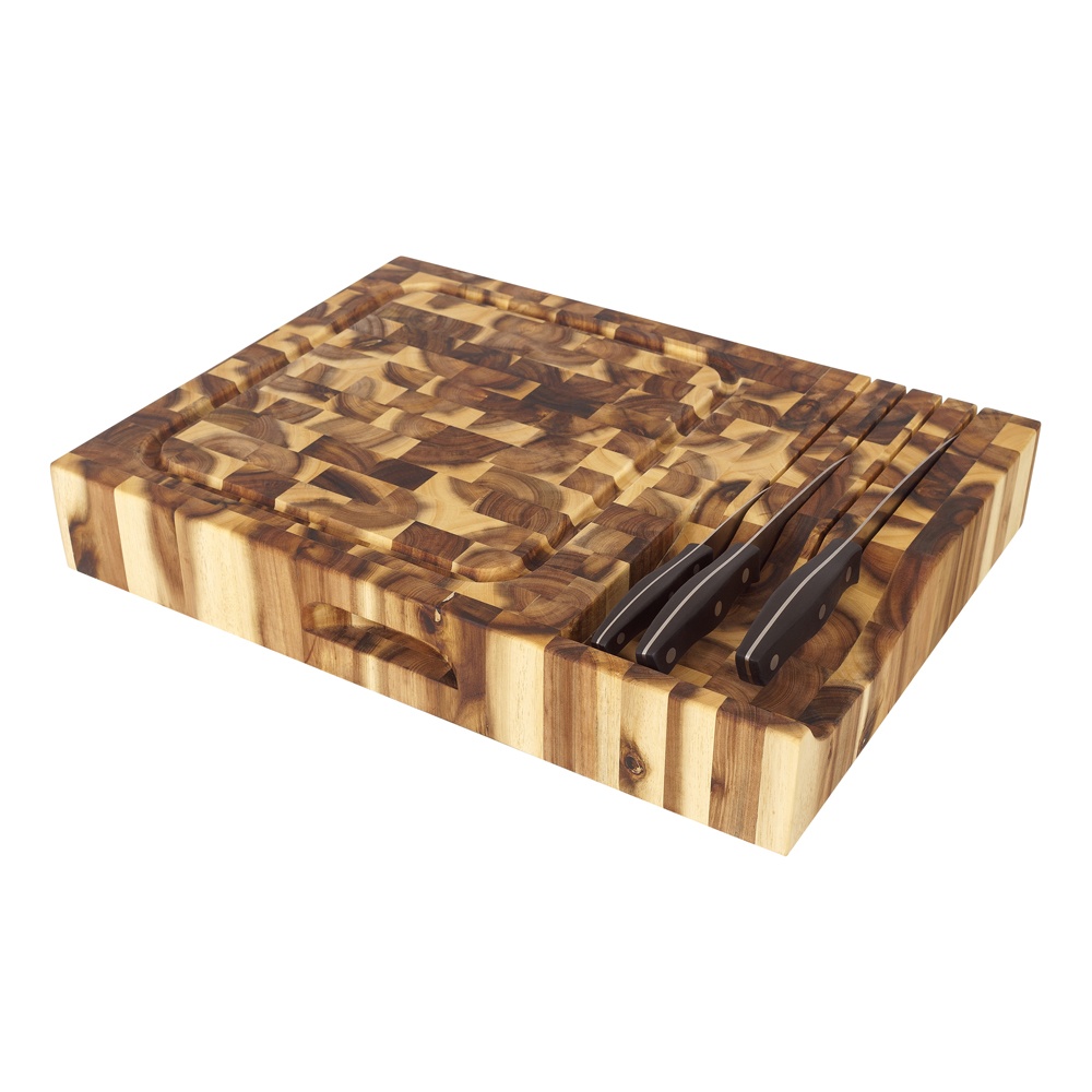 Home Essentials GT Woodshop Oak End Grain Chopping Board, Large | Buy ...